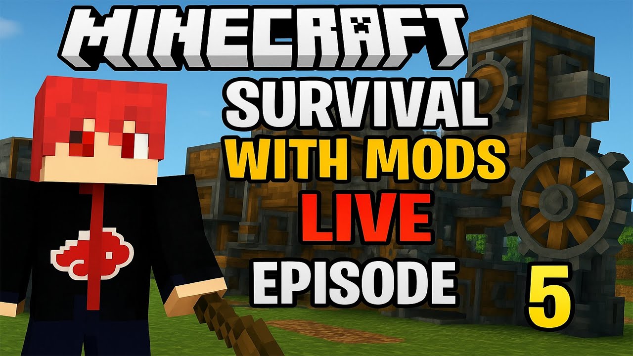 🛠️ Minecraft Survival With Mods Live | Episode 5! - YouTube