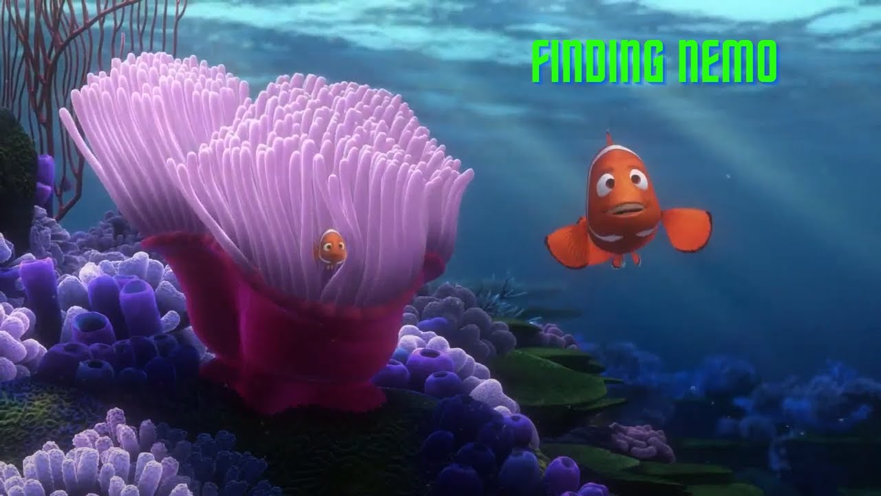 Finding Nemo Coral and Marlin Barracuda Attack Movie Scenes ...