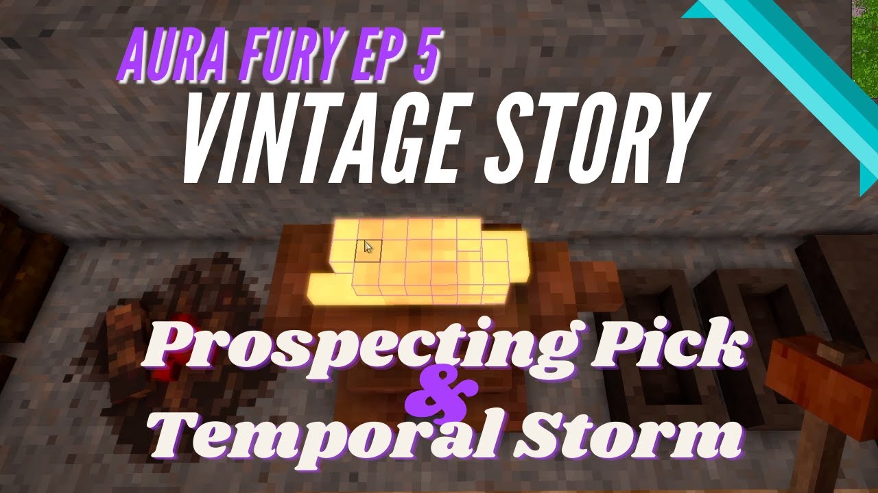Prospecting Pick & Temporal Storm | Vintage Story Gameplay Ep 5 | Aura ...