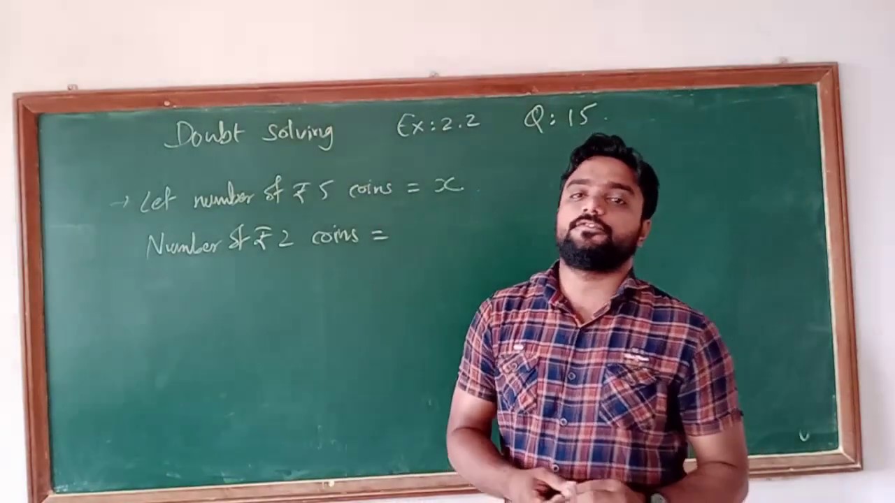 Doubt solving Class 8 Maths Exercise 2.2 Q:15 - YouTube