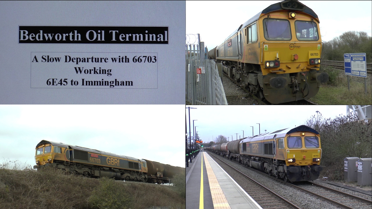 "Interesting 66703 Departure @ Bedworth Oil Terminal" 03/02/17 - YouTube