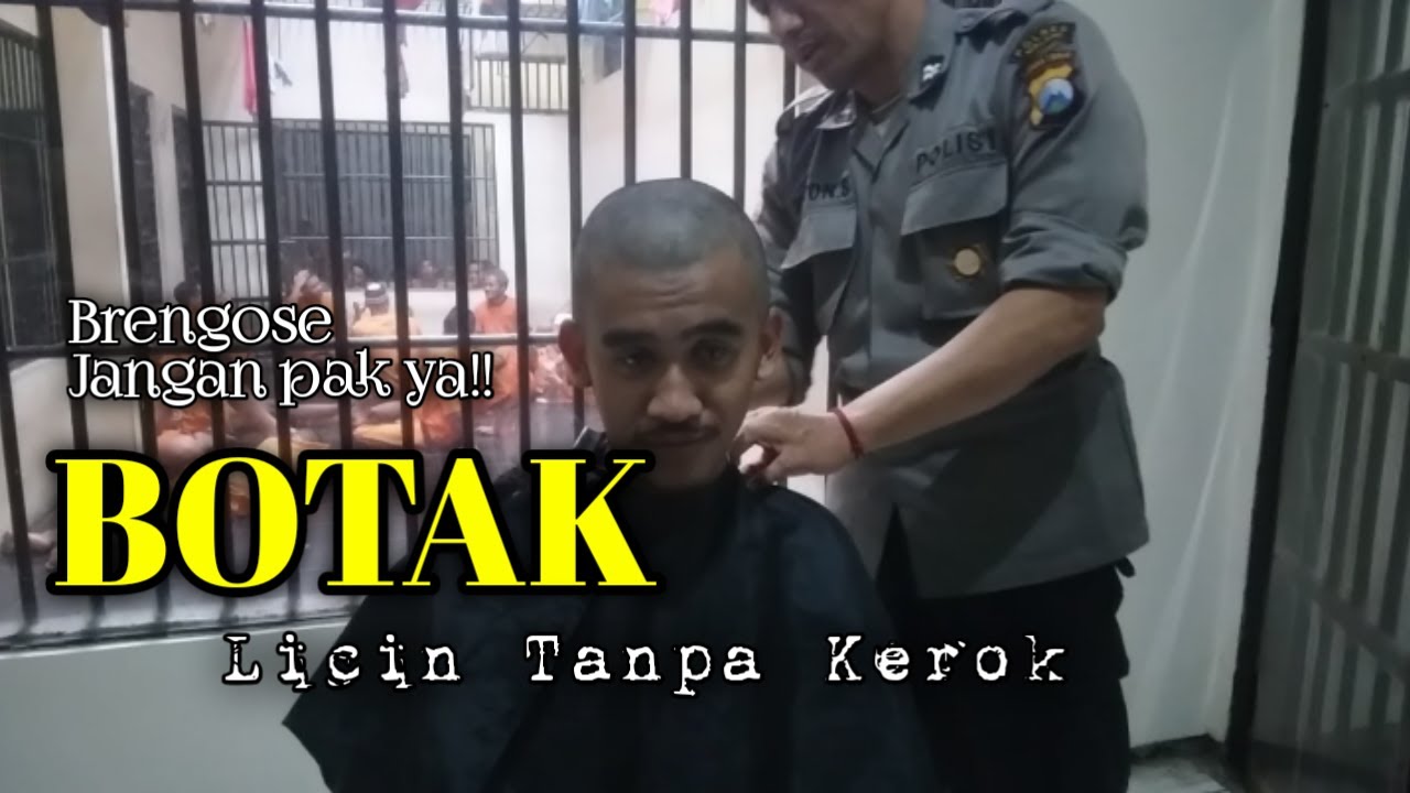 BOTAK LICIN TANPA KEROK TAPI SISAKAN KUMIS-NYA PAK! - YouTube
