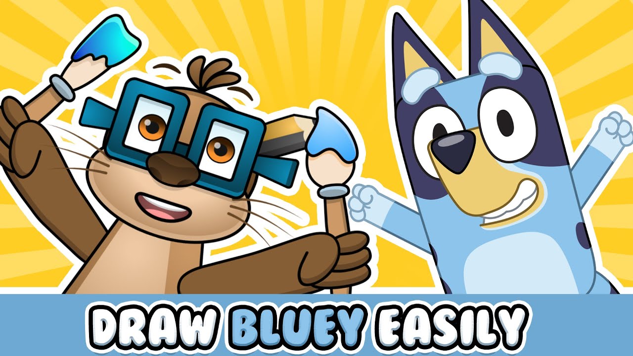 Bluey | How to draw Bluey demo in fast motion | Kids Drawings - YouTube