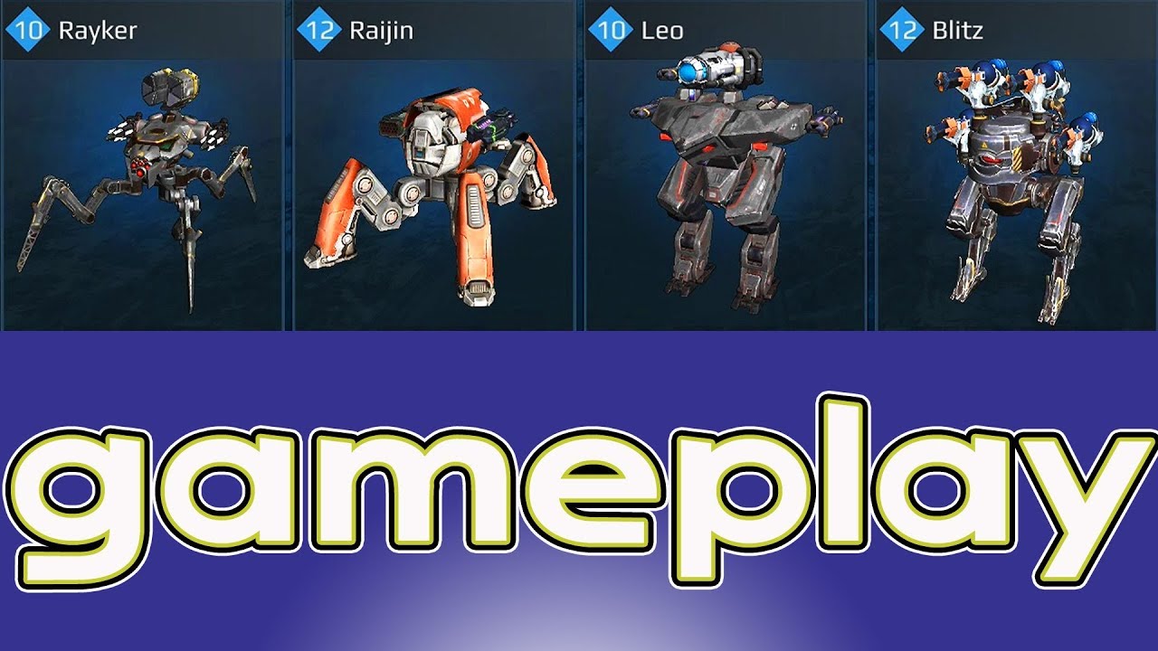 War Robots Rayker Raijin Leo Blitz Gameplay - YouTube