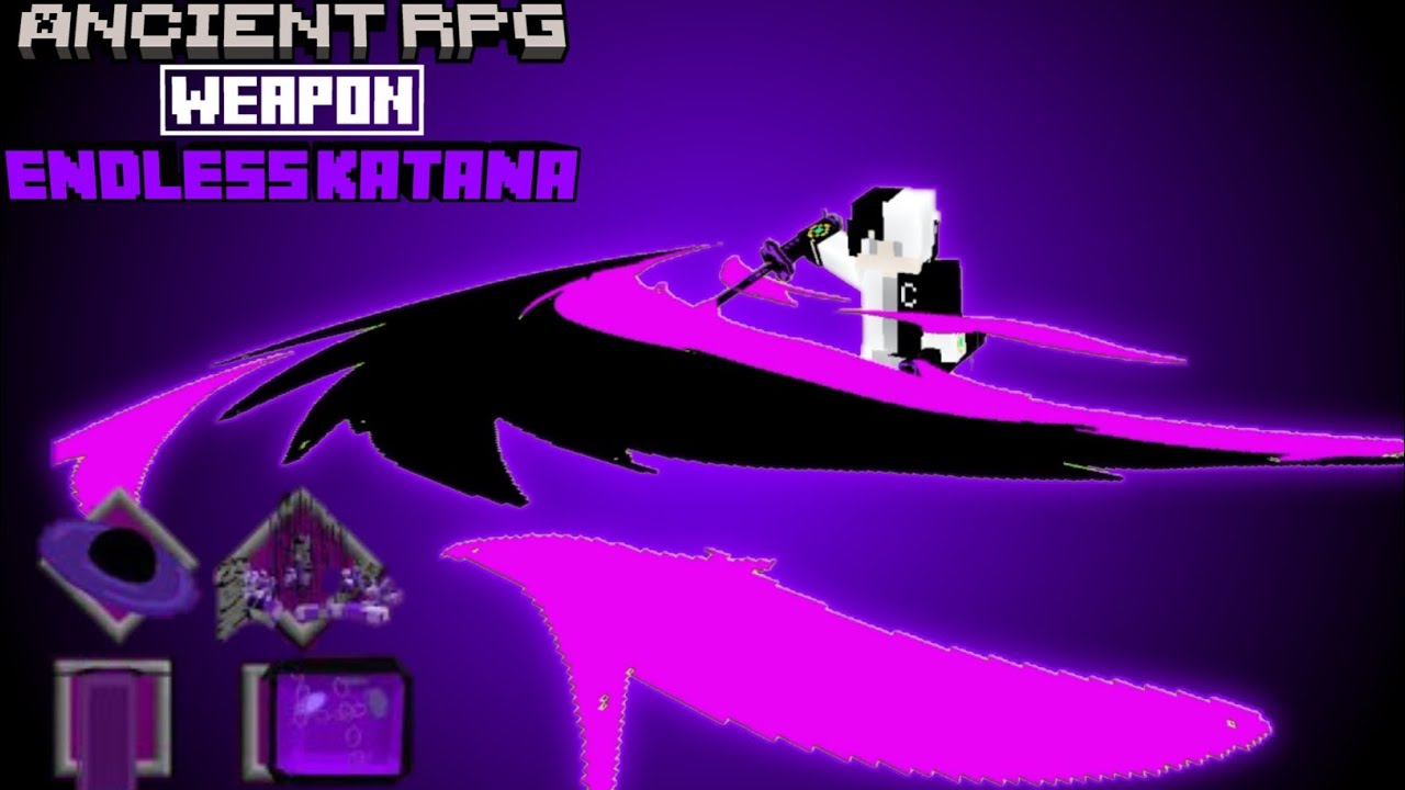 Ancient RPG Endless Katana Addon For Minecraft PE/Bedrock 1.21 - YouTube