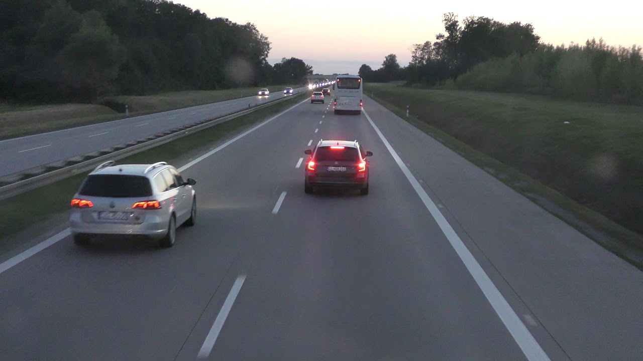 Autostrada A4 towards Jędrzychowice ,Poland - YouTube