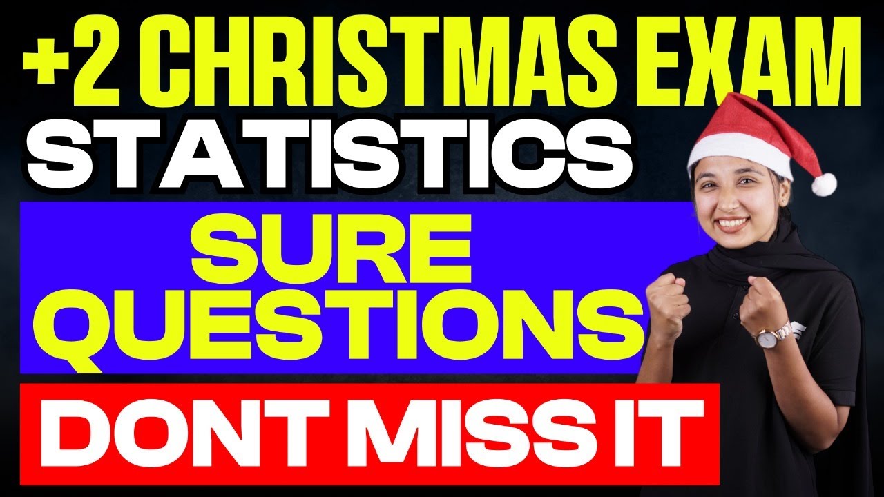 Plus Two Christmas Exam | Statistics - Exam Sure Questions | Eduport ...