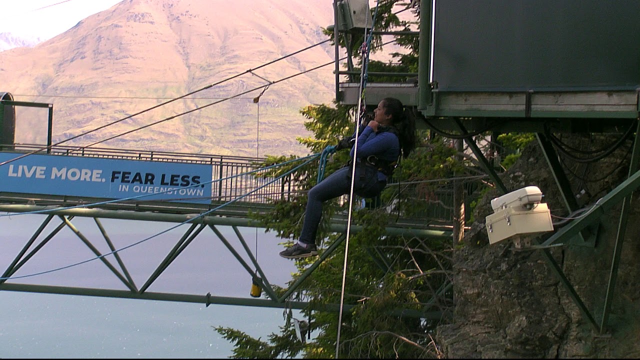 Ledge Swing - Queenstown | My First Jump! - YouTube