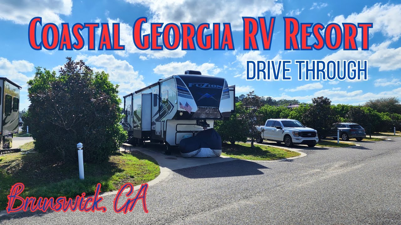 Coastal Georgia RV Resort Drive Thru - Brunswick, Georgia - YouTube