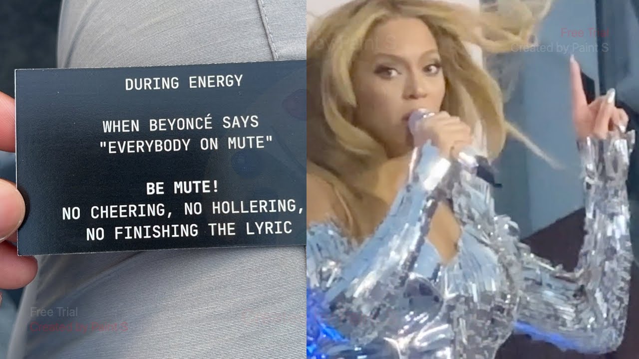 'Renaissance' Crowd Instructed On Muting 'Energy' - YouTube