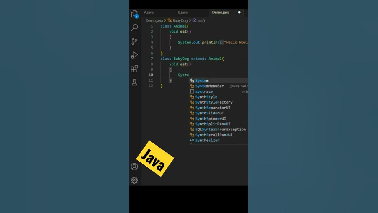 Overriding In Java Java Tutorial Overriding Java Programming
