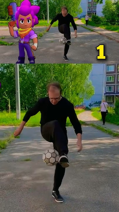 БОЙЦЫ из БРАВЛ СТАРС делают ТРЮКИ с мячом! Продолжение здесь ☝️ # ...