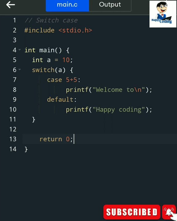 Switch Case With Arithmetic Operator Execution Using C In Tamil Happycoding Cprogramming