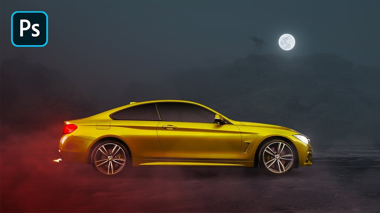 Super Car Photo Manipulation & Composition - Photoshop - YouTube