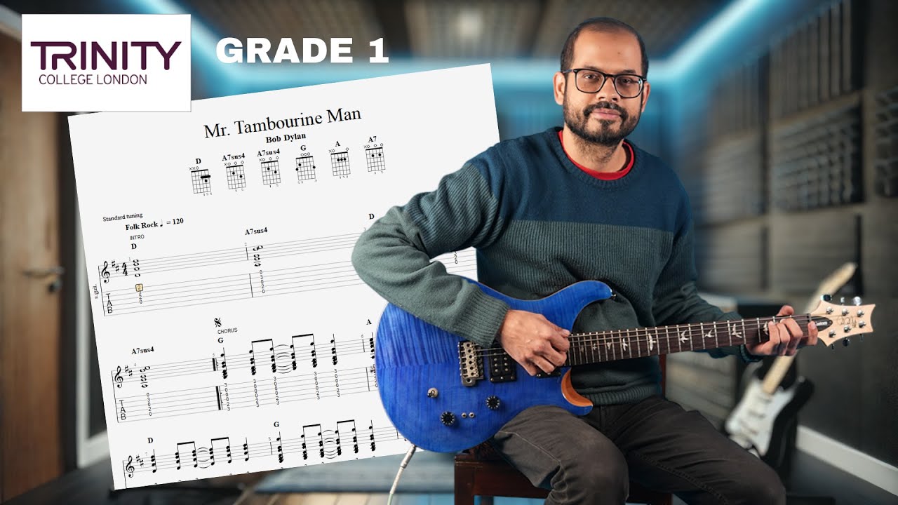 Mr. Tambourine Man | Trinity Rock & Pop Guitar | Grade 1 - YouTube