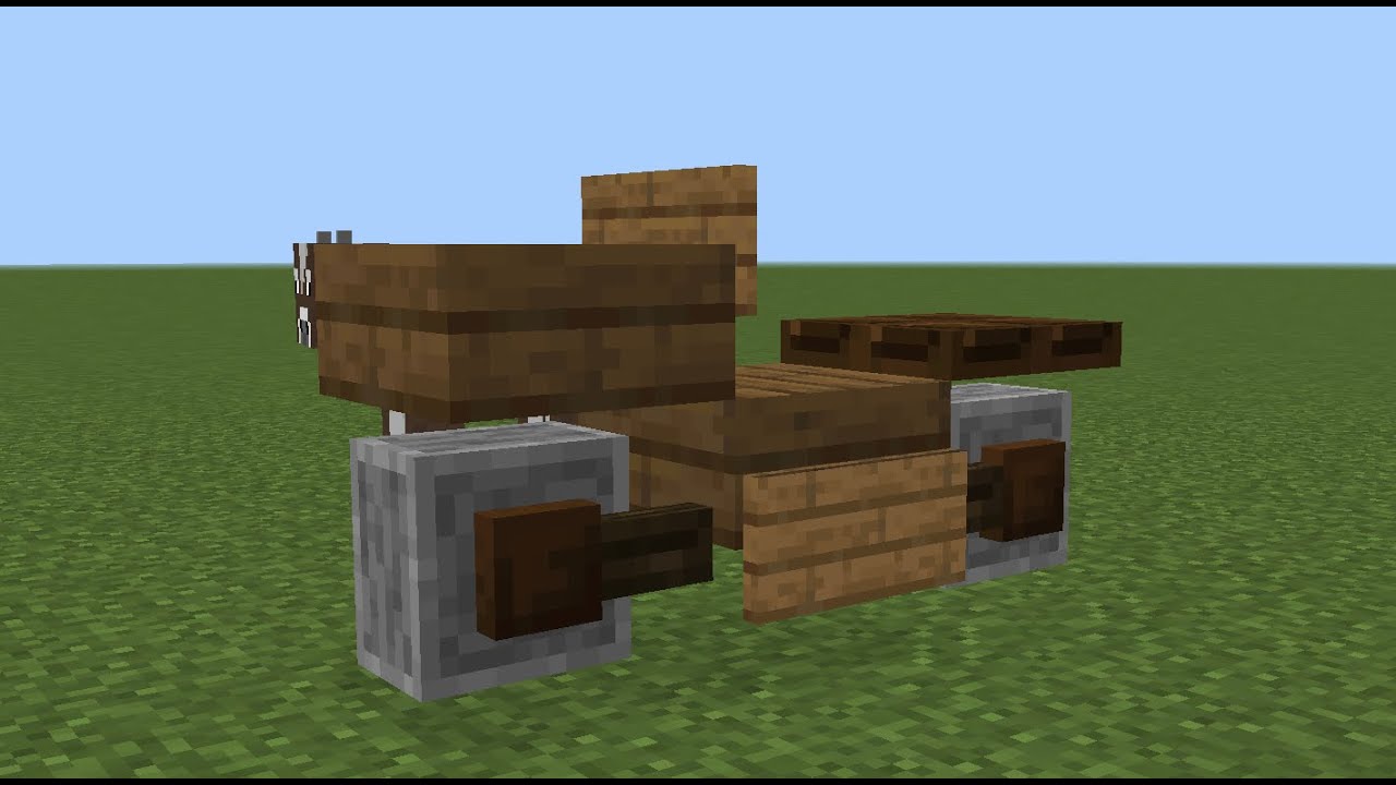 how to make a motorbike in minecraft - YouTube