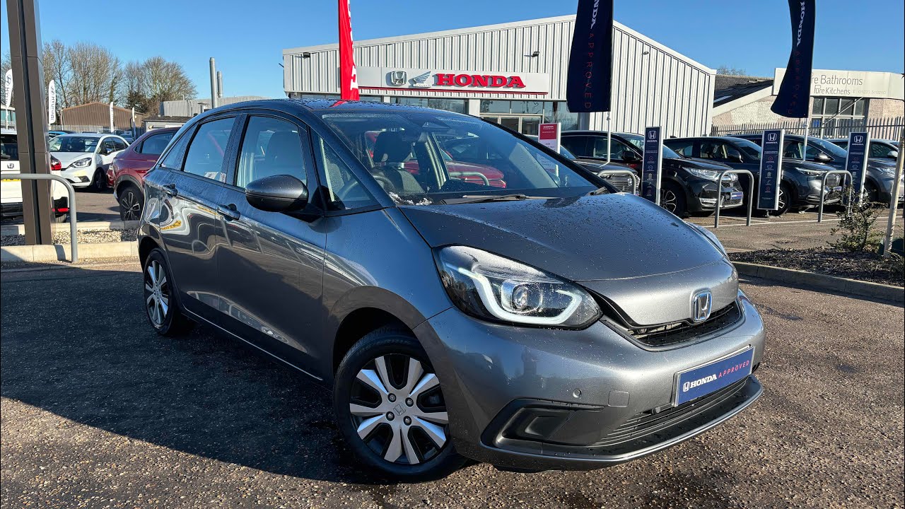 Honda Jazz SE Hybrid Automatic in Shining Grey Metallic - YouTube