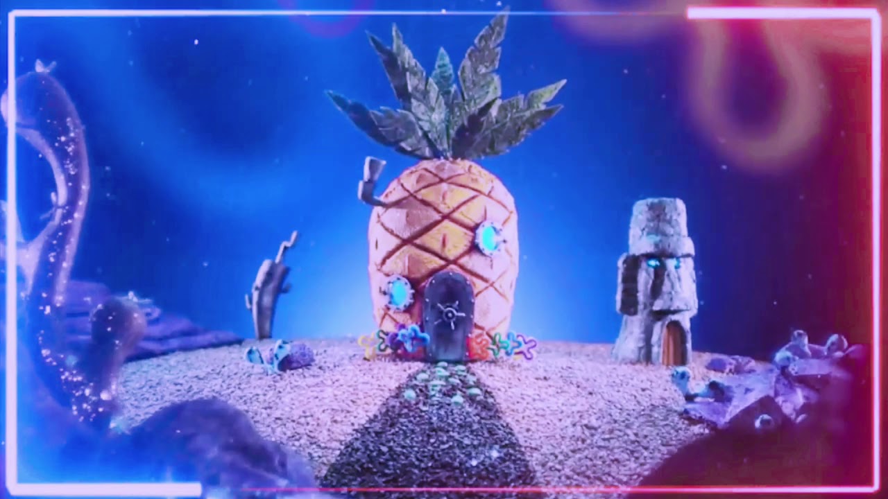 SpongeBob Theme In Stop Motion In Laser Effect - YouTube