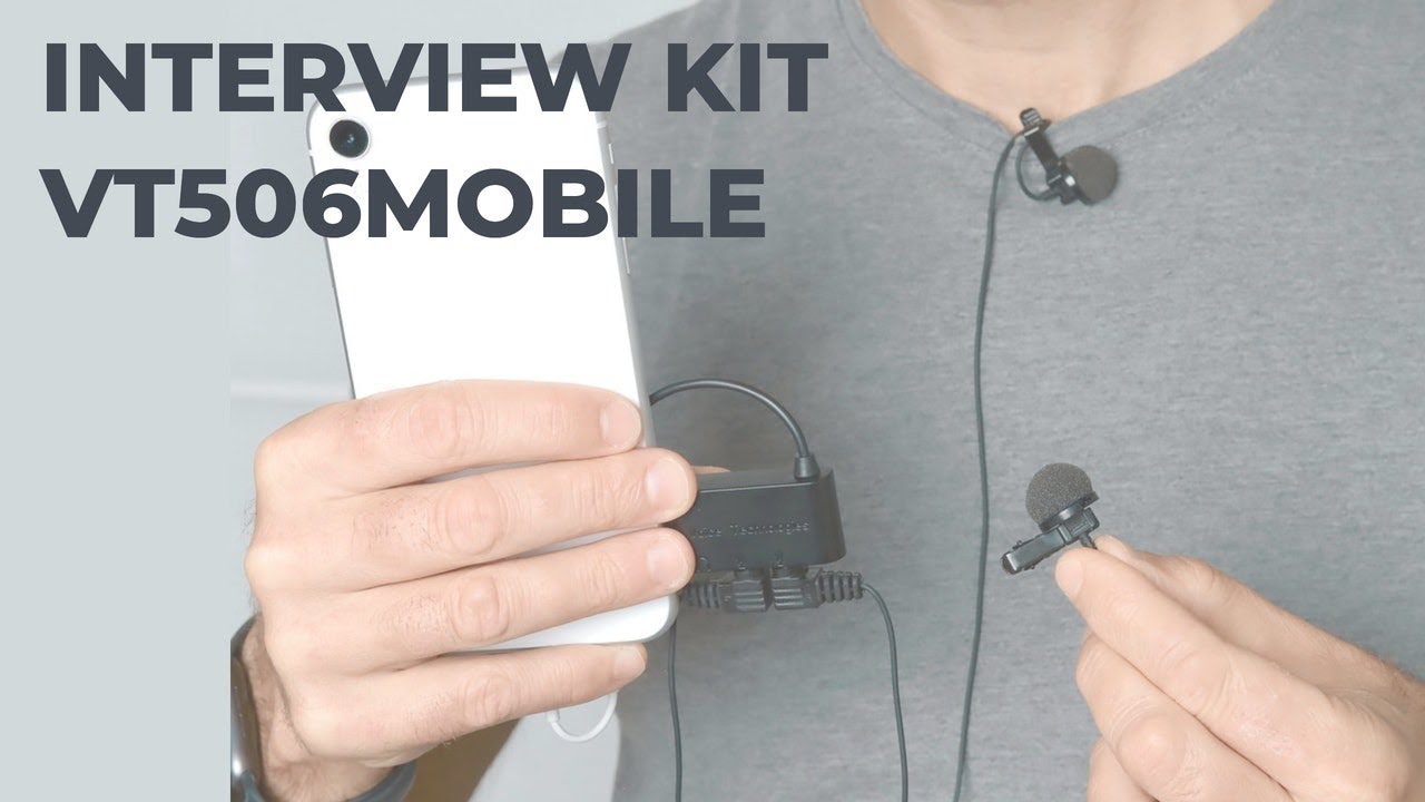 Pro lav microphone kit for easy and fast recording to the smartphone ...