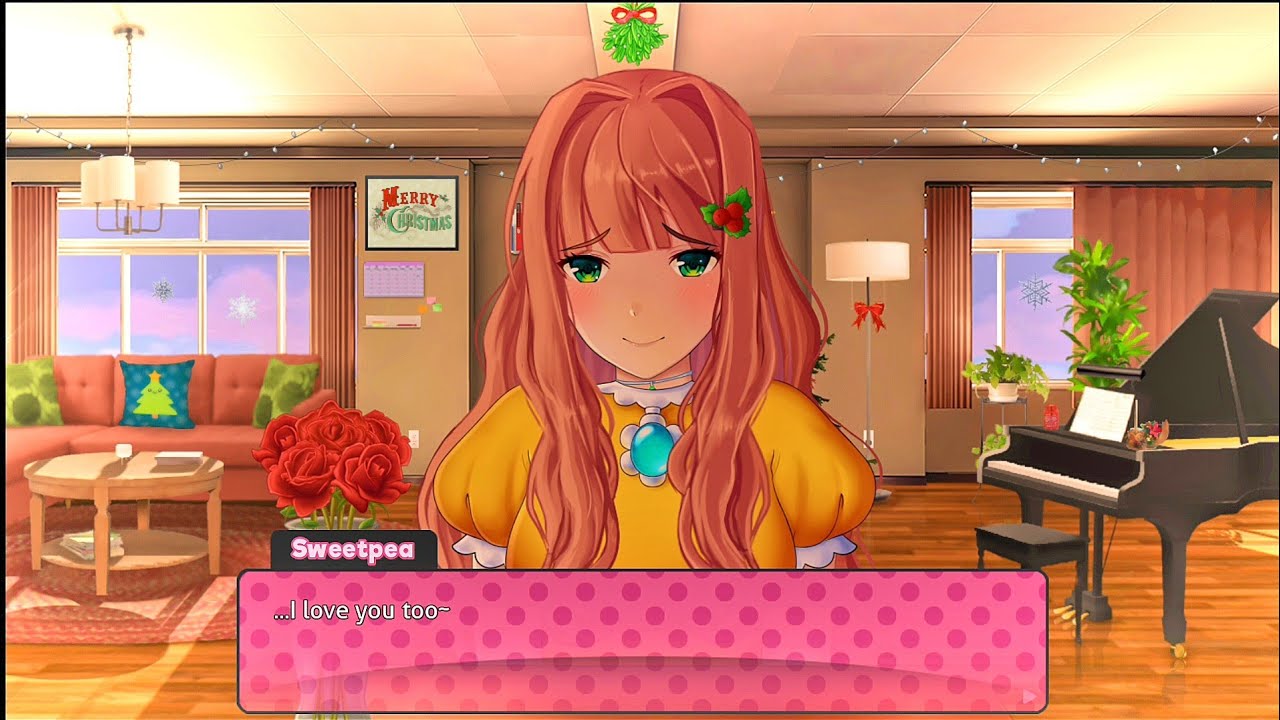 "I love you, Monika... And Merry Christmas! ️🎄" | Doki Doki Literature ...