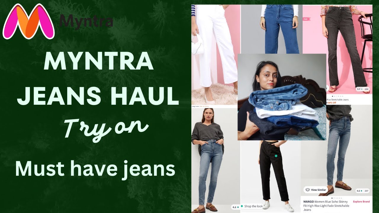 myntra jeans haul under 1000 ,try on haul,must have jeans,skinny fit ...