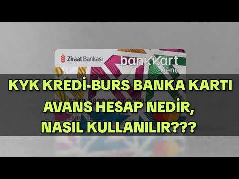 KYK BANK-KART GENÇ, AVANS HESAP ÖZELLİĞİ Nedir, Nasıl Kullanılır