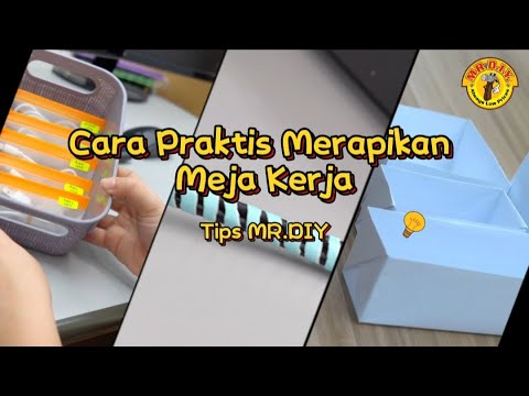 MR.DIY Life Hacks : TIPS MERAPIKAN MEJA KERJA ALA MR.DIY - YouTube
