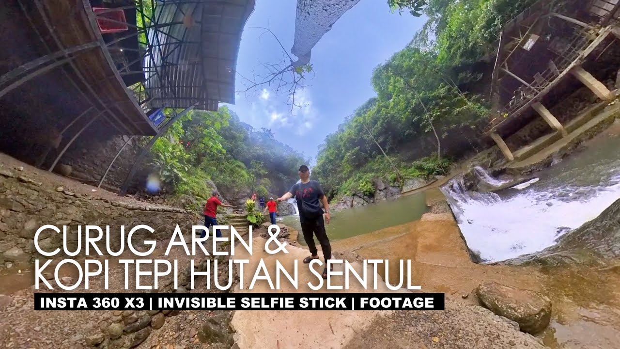 CURUG AREN & KOPI TEPI HUTAN SENTUL | Insta 360 X3 | Invisible Selfie ...