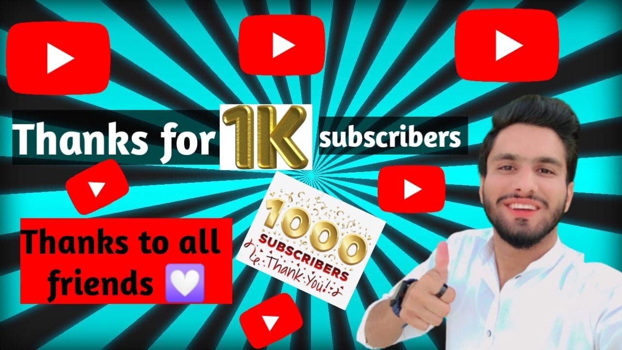 1k Subscribers Completed||Special vedio|Love u All frnds ️😘 - YouTube