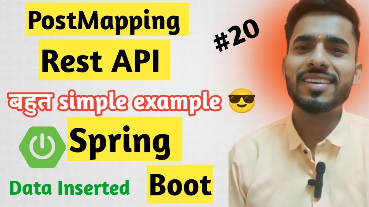 Postmapping In Spring Boot Rest Api Insert Data In Db Smartprogramming Youtube 9049