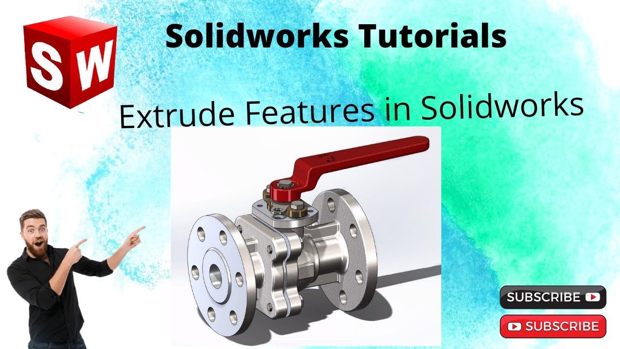 Solidwork Tutorials | How To Use Extrude Features In Solidworks - YouTube