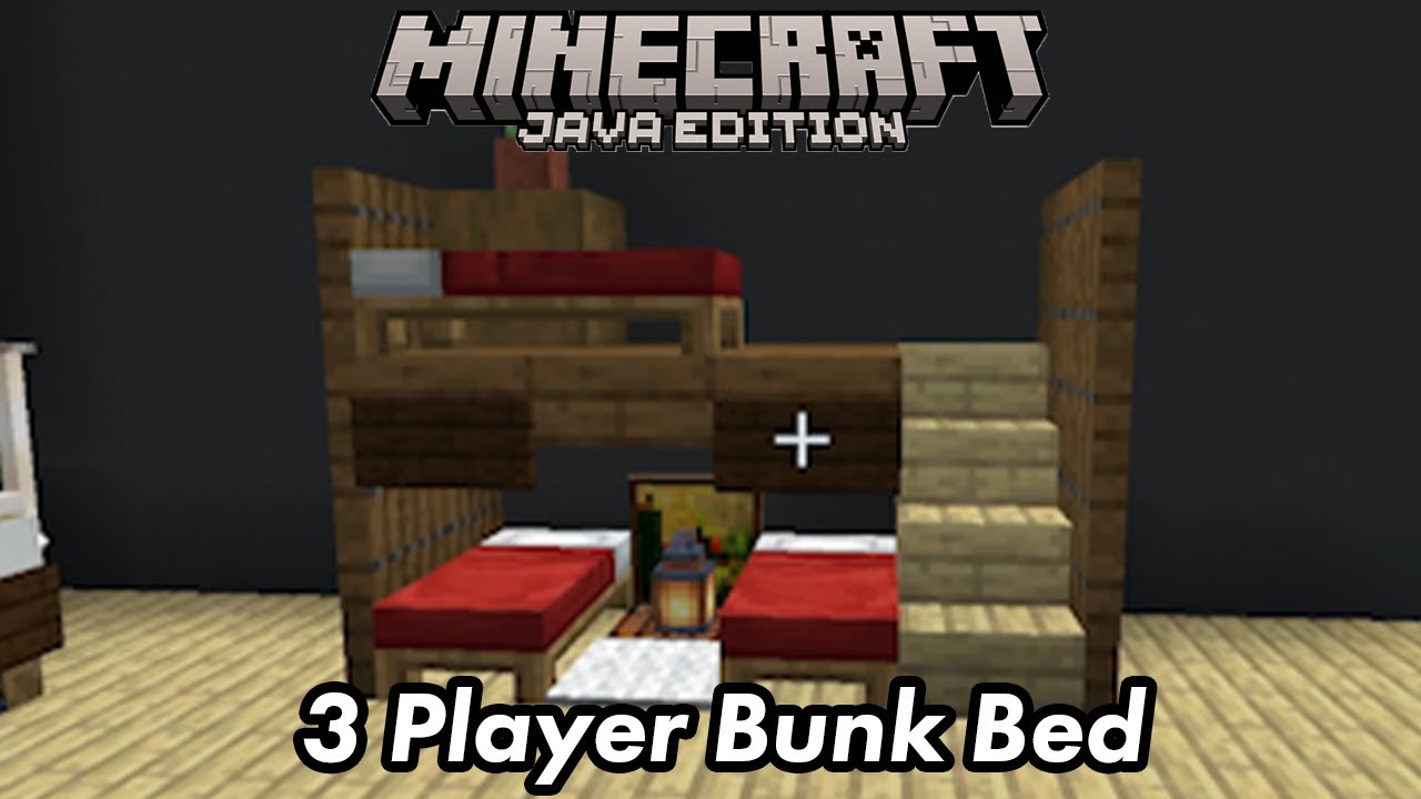 How to make 3 Player Bunk Bed Build - BEDROOM Build Hacks & Designs in ...