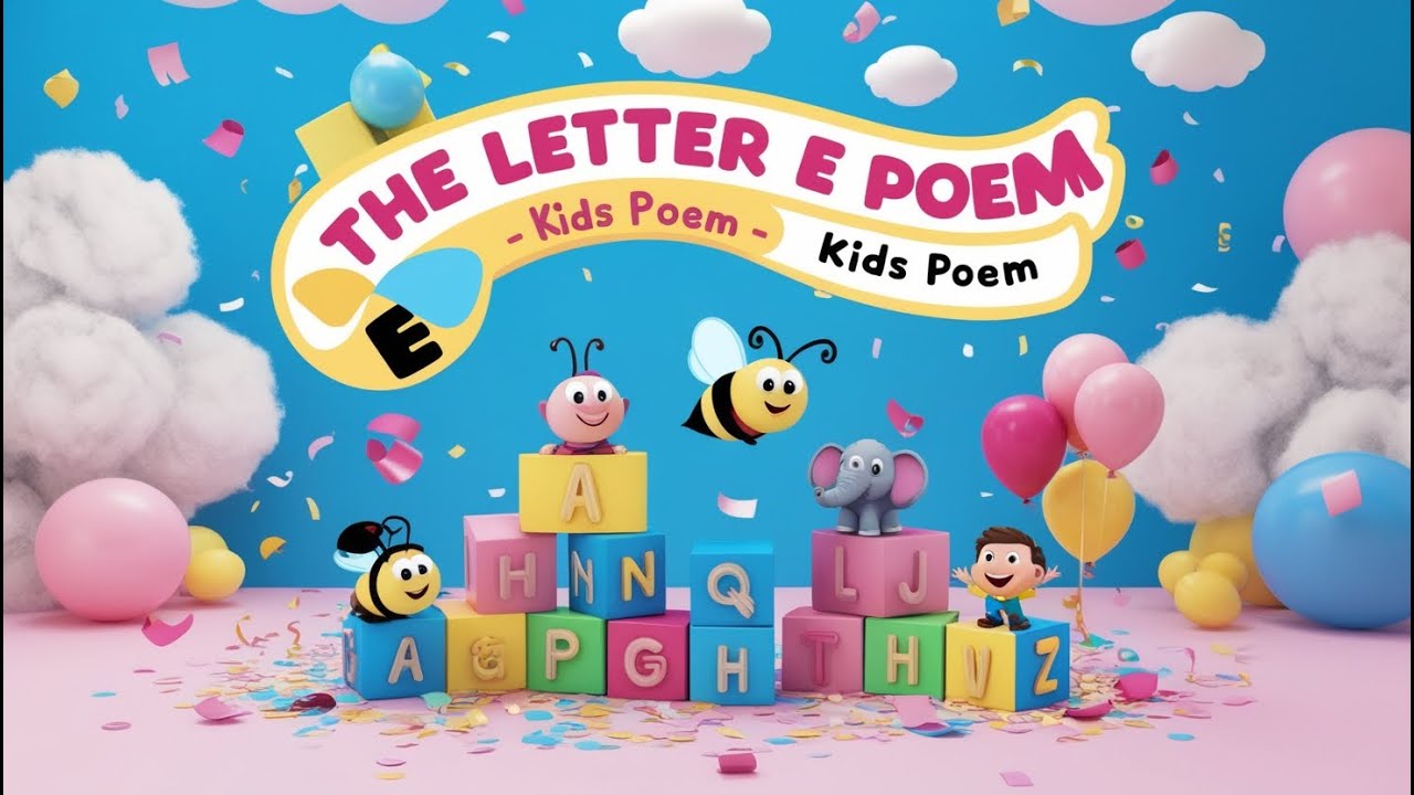 The Letter E Poem - Kids Poem In English | Cartoon Land | - YouTube
