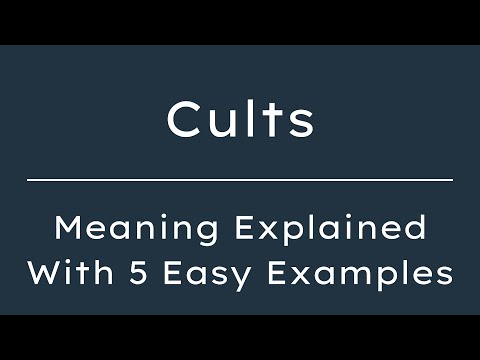 What Does Cults Mean? Cults Meaning in English With 5 Example Sentences