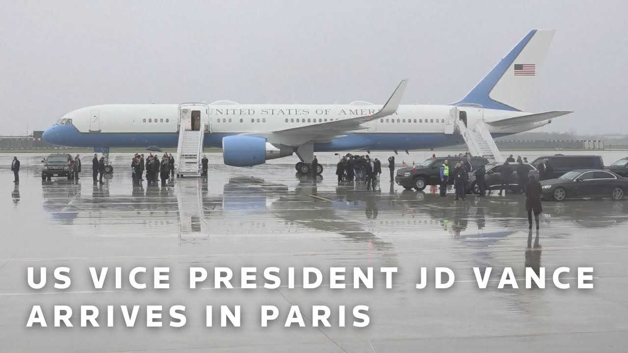 LIVE: US Vice President JD Vance arrives in Paris - YouTube