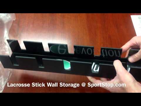 Lacrosse Stick Storage Unit for the Wall, Store 6 Lacrosse sticks ...