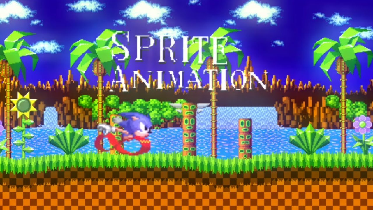 Sonic 1 sprite animated game part 1 - YouTube
