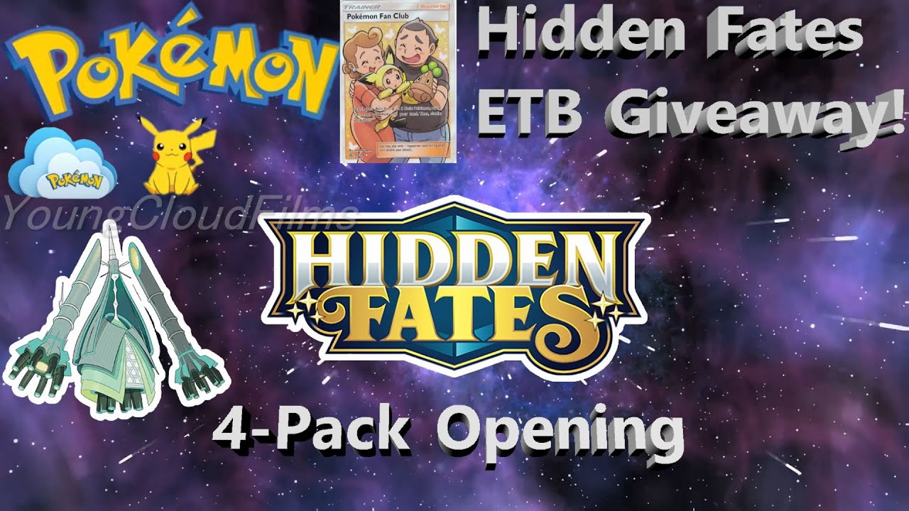 Hidden Fates Booster Packs Opening Pokemon TCG FREE Pack Giveaway ...
