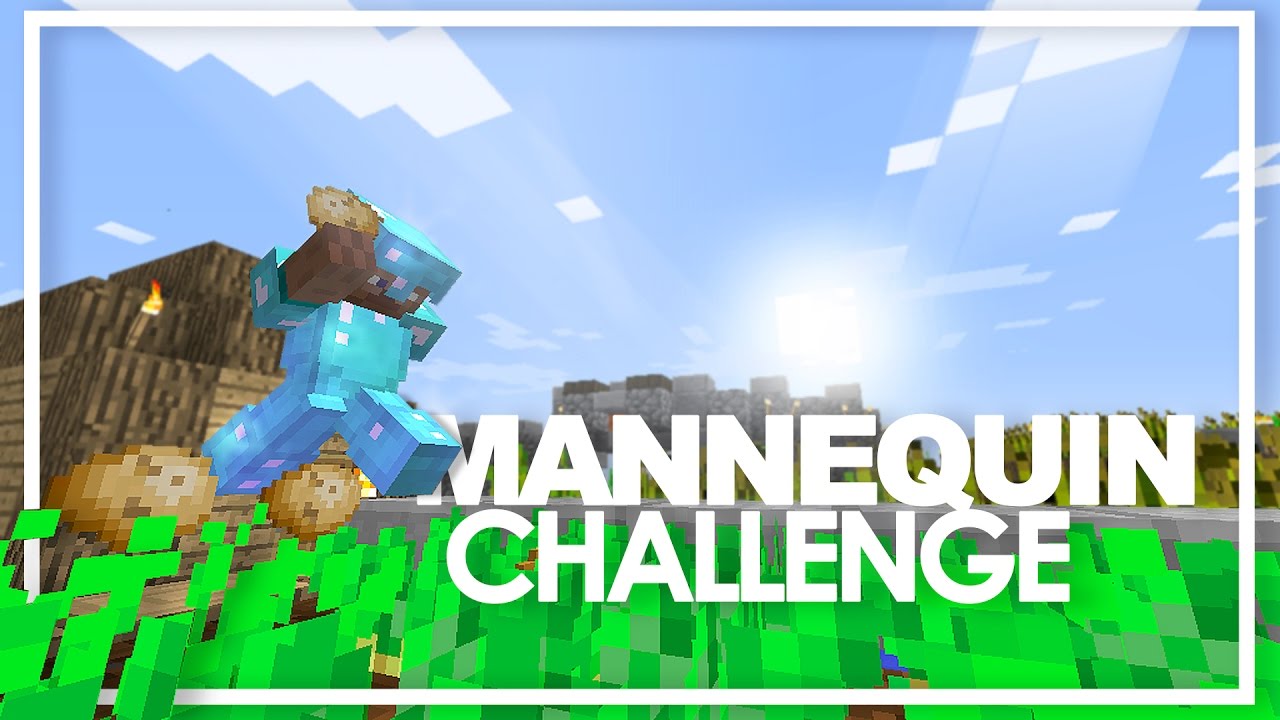MANNEQUIN CHALLENGE!!- Minecraft Mod 1.9 - YouTube