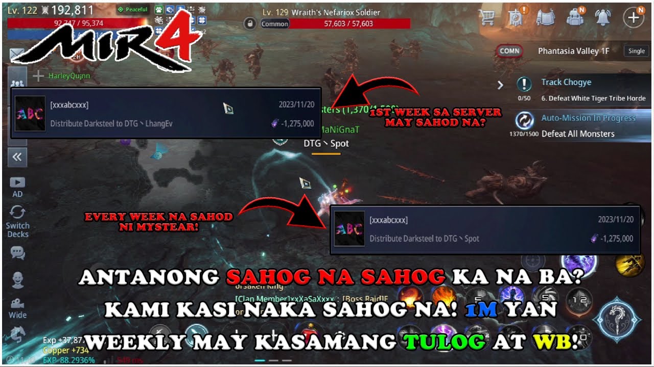 MIR4 - TAMANG DESISYON ANG PAG TALON SA EU! 1M DS WEEKLY! MAY WORLD ...