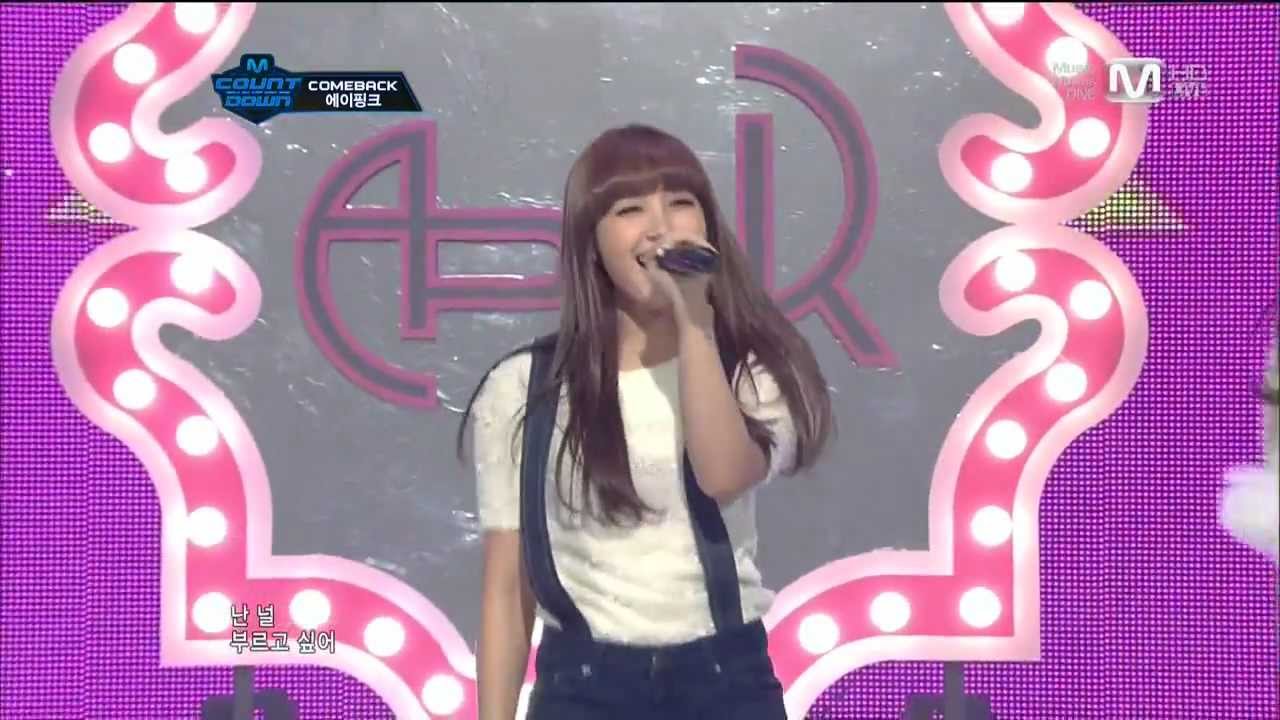 [HD] Performance 111208 A Pink - My My ( Comeback 4th Stage ) - YouTube