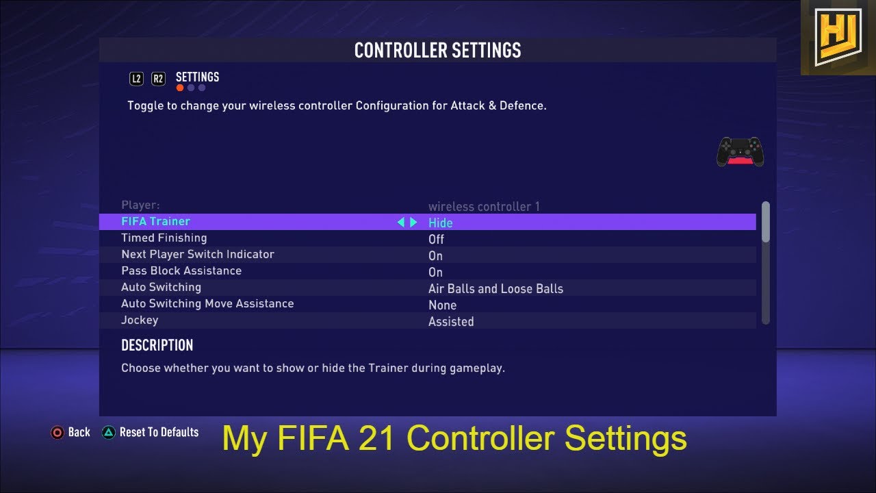 My FIFA 21 Controller Settings - YouTube