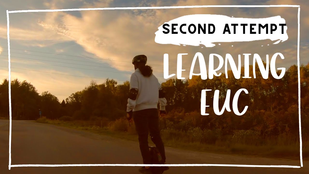 Learning to ride an electric unicycle (euc) - YouTube