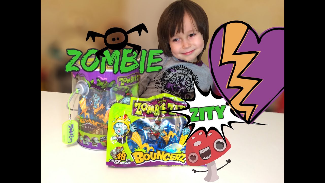 Зомби сити пакетики Банка коллекционера распаковка Zombie zity unboxing ...