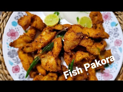 Fish Pakora Recipe | Crispy Fish Pakora | Boneless Fish Fry | Tali Hui ...