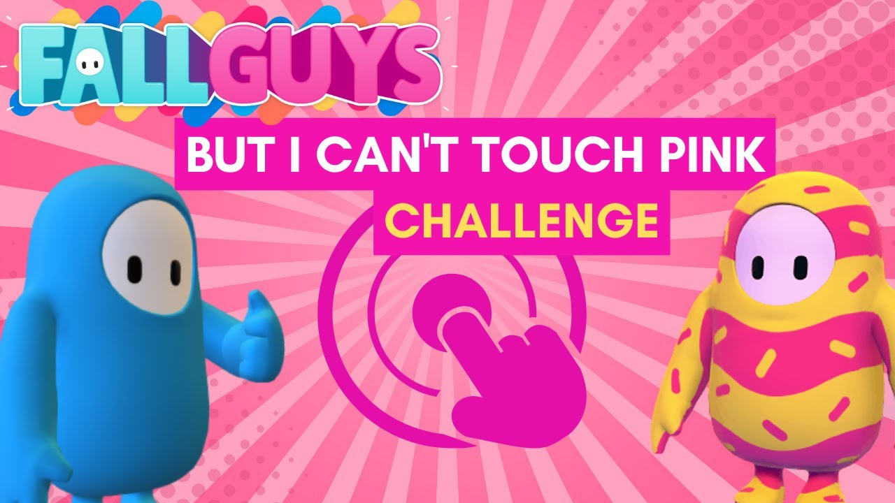 Fall Guys But I Can't Touch The Colour Pink - Fall Guys Challenge Video ...