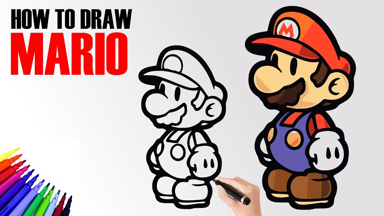 How to Draw and Paint SUPER MARIO BROS From Movie - YouTube