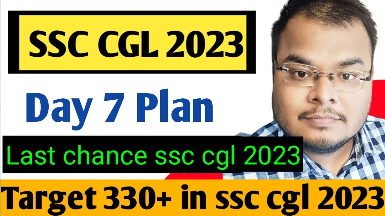 Target SSC CGL 2023 Day 7 Excise inspector #ssccgl2023 #sscnotification ...