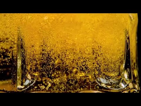 Bubbles In Beer Rising Stock Video - YouTube
