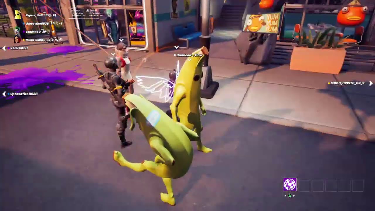 Peely with all my EMOTES in PARTY ROYALE!! | Fortnite - YouTube